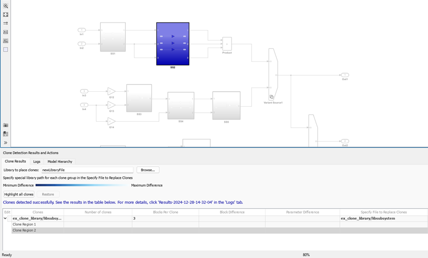 Identify and Replace Clones using Model Libraries - MATLAB & Simulink